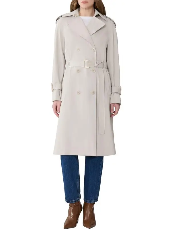 Soia & Kyo Becky Double-breasted Trench Coat - Light Oak