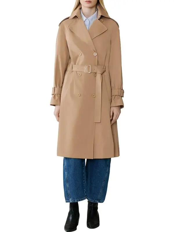 Soia & Kyo Becky Double-breasted Trench Coat - Teak