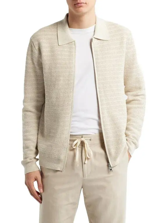 Nn07 Gustav 60016 Zip Cardigan - Ivory Mouline