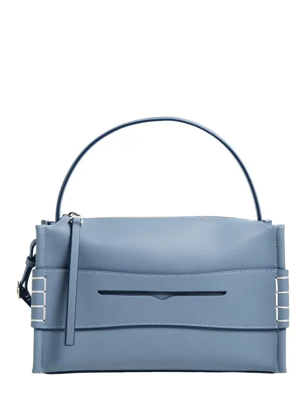 JW Anderson Loafer Leather Top Handle Bag - Powder Blue 805