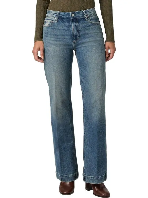 Paige Leenah High-waist Wide-leg Jeans - Stones