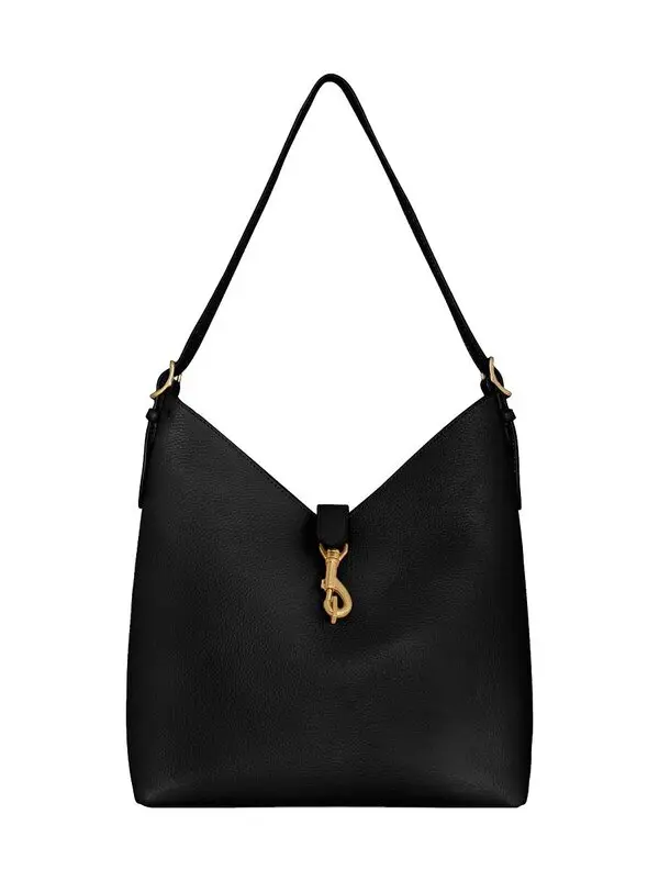 Rebecca Minkoff Mini Megan Leather Hobo Bag - Black