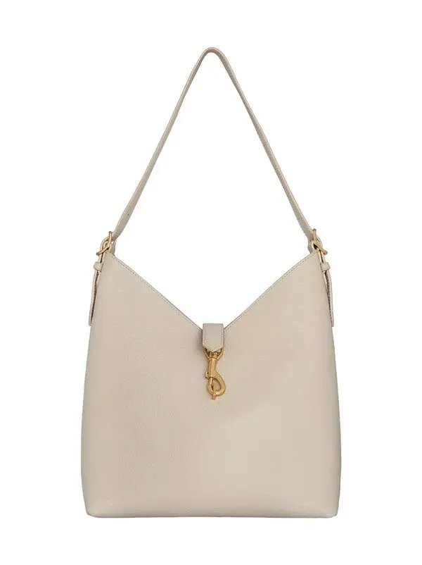 Rebecca Minkoff Mini Megan Leather Hobo Bag - Stone