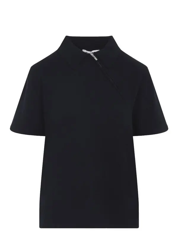 Miu Miu Cashmere Polo - Blue