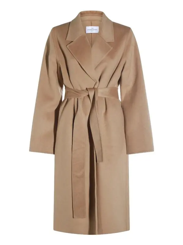 THE DYNAMIS STUDIO Wool Midi Coat - Brown