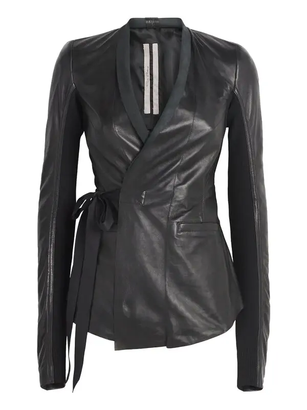 Rick Owens Hollywood Leather Jacket - Black