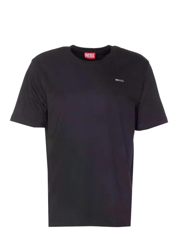 DIESEL® Crew-neck Logo-plaque T-shirt - Black