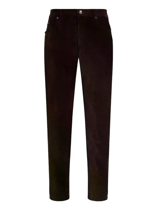 Dolce & Gabbana Velvet Trousers - Brown