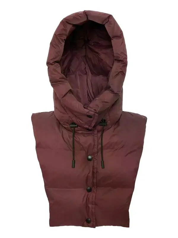 YVES SALOMON Padded Hood Bib - Red