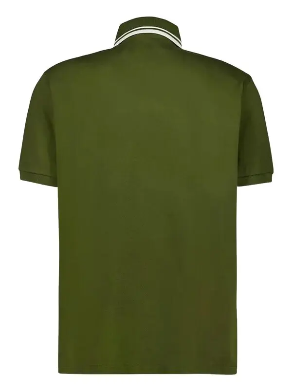 Gucci Tipped-collar Piqué-cotton Polo Shirt - Green