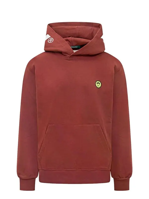 BARROW Reverse-logo Hoodie - Red