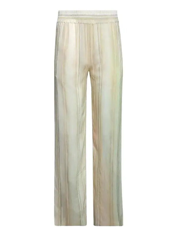 Victoria Beckham Striped Elastic-waist Trousers - Neutrals