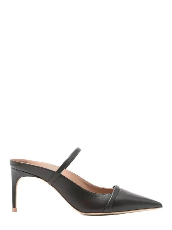 MALONE SOULIERS 70mm Leather Pointed-toe Mules - Brown