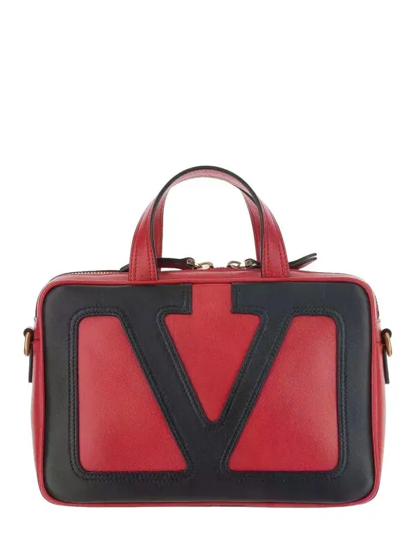 Valentino Garavani Viva Superstar Leather Tote Bag - Red