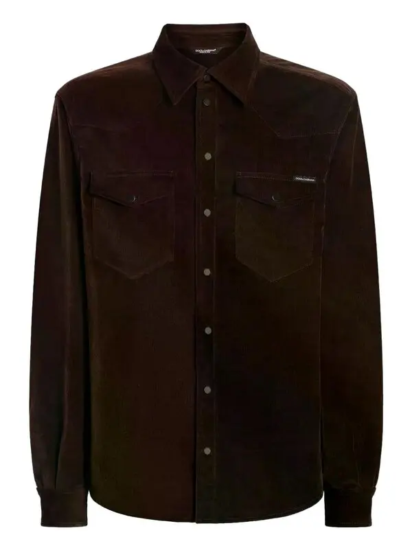 Dolce & Gabbana Two-pockets Shirt - Brown