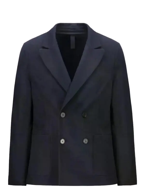 Harris Wharf London Double-breasted Wool Jacket - Blue