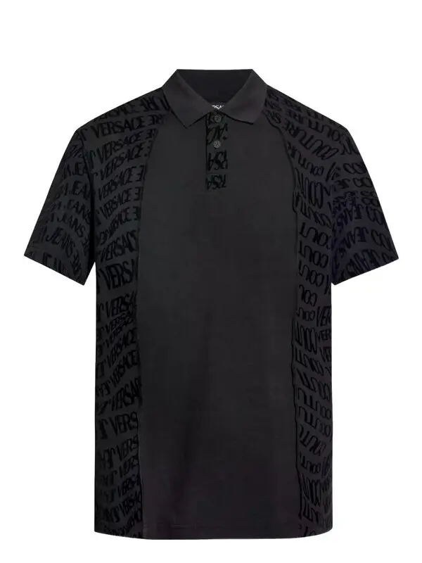 Versace Logo-detailing Polo Shirt - Black