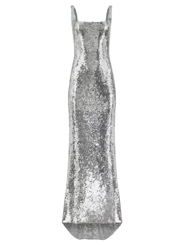 16Arlington Electra Sequin Gown - Silver