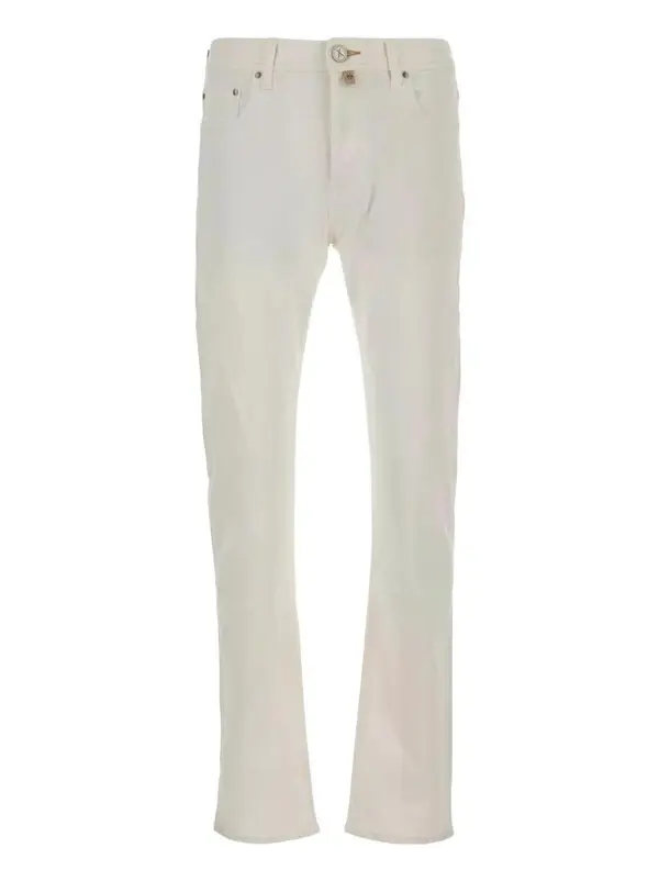 Jacob Cohen Logo-patch Jeans - White