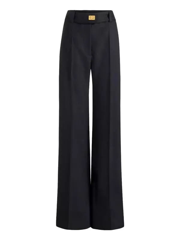 Patou Lock Flared Trousers - Black