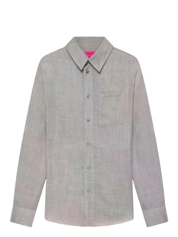 THE ELDER STATESMAN Pashmina Long-sleeve Shirt - Grey