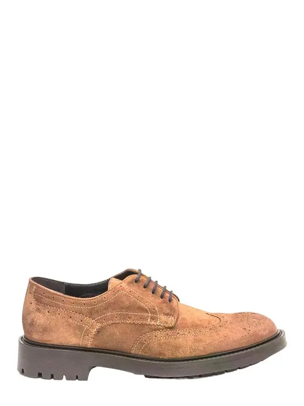 STURLINI FIRENZE Brogue Lace-up Derby Shoes - Brown