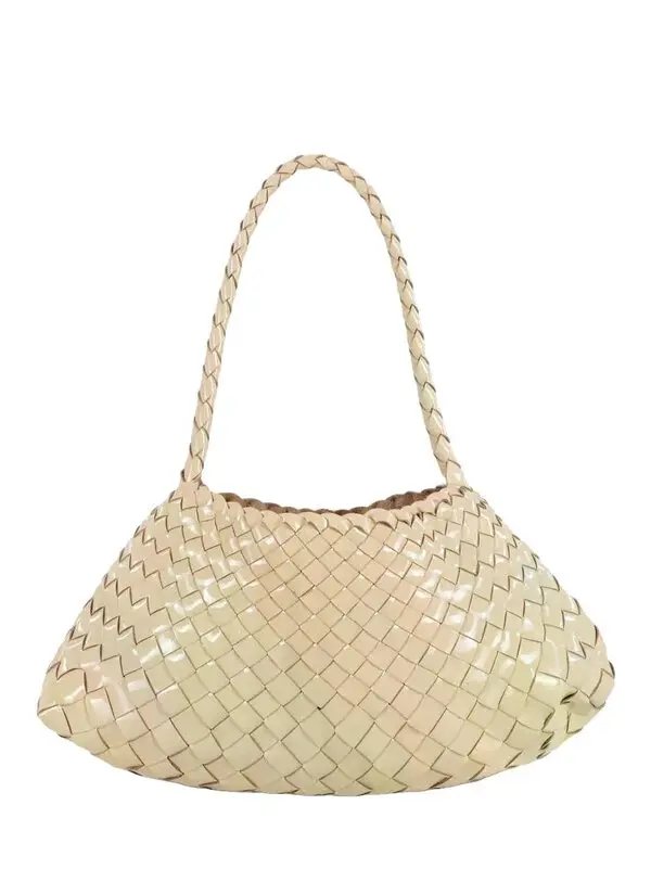 Dragon Diffusion Woven Leather Shoulder Bag - Neutrals
