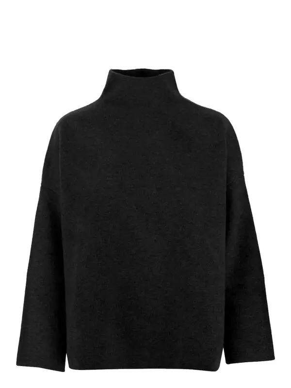 OLIVER LATTUGHI High-neck Cashmere Sweater - Black