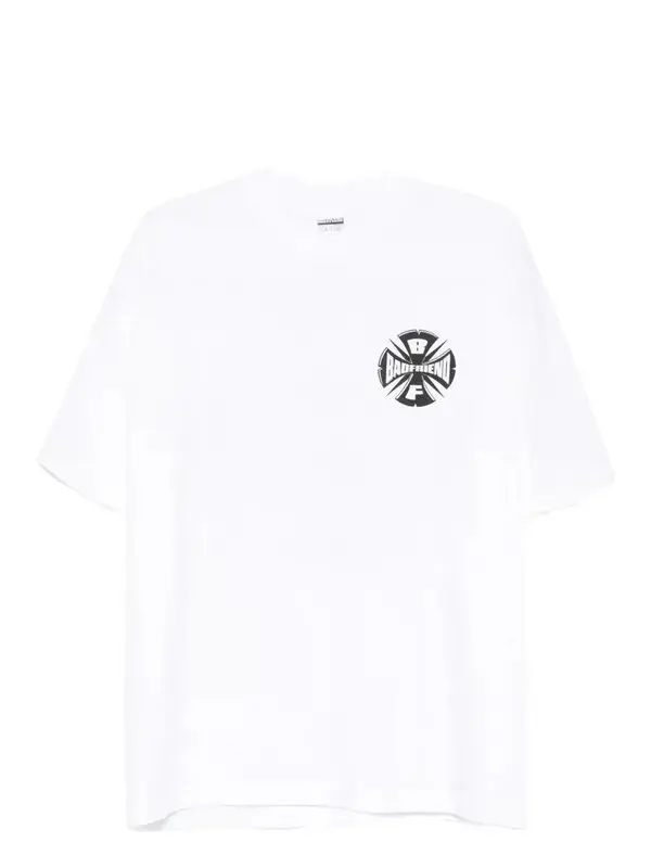 BADFRIEND Logo-print Crew-neck T-shirt - White