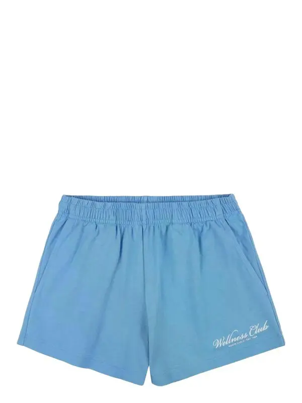 SPORTY & RICH Wellness Club Disco Shorts - Blue
