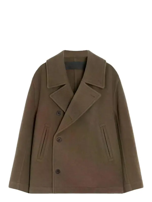 LEMAIRE Double-breasted Jacket - Brown