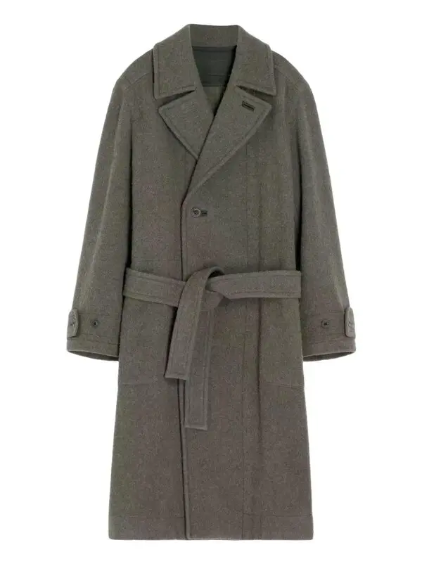 LEMAIRE Belted Overcoat - Green