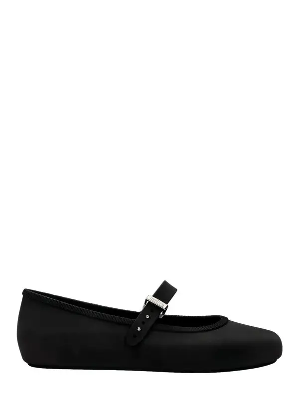 Melissa Soft Buckle-strap Ballerinas - Black