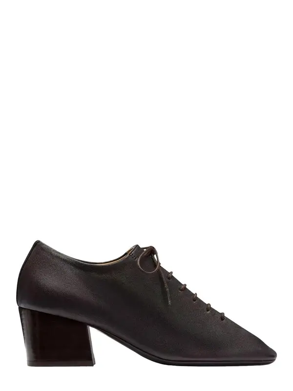 LEMAIRE Souris Leather Lace-up Derby Shoes - Brown