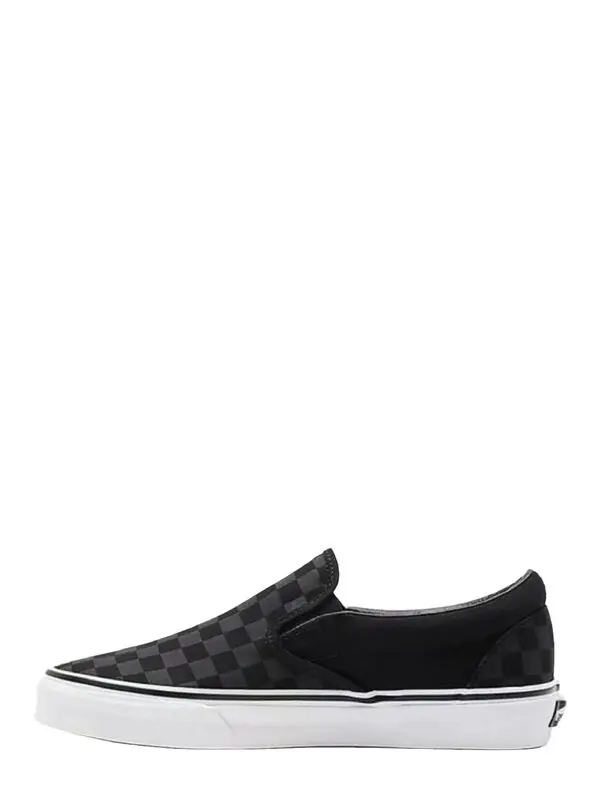 VANS Checkerboard Slip-on Sneakers - Black