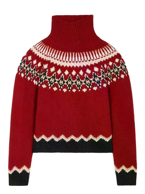 Alanui Turtleneck Sweater - Red