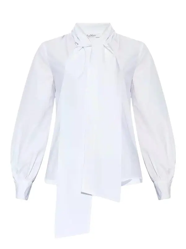 Max Mara Bow-tie Shirt - White