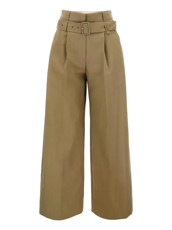 Simone Rocha Pleated-front Belted Trousers - Neutrals
