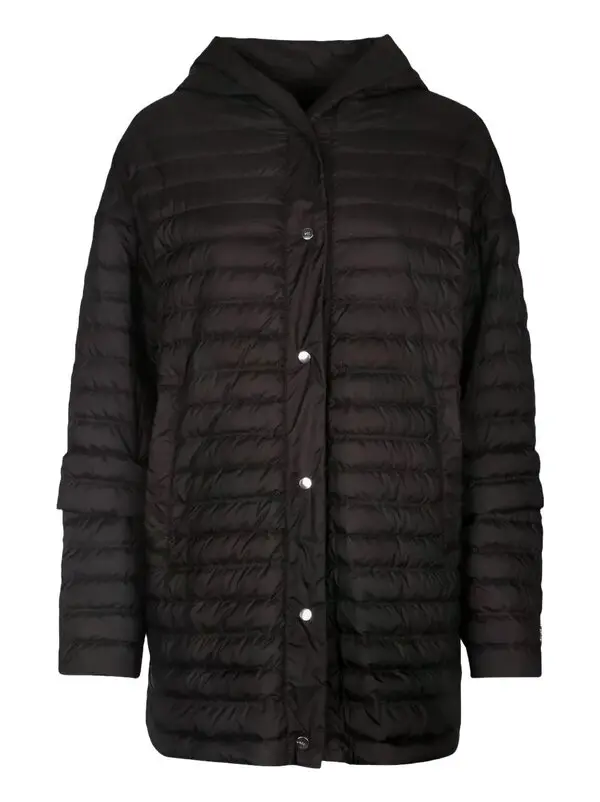 Add Hooded Quilted Jacket - Brown