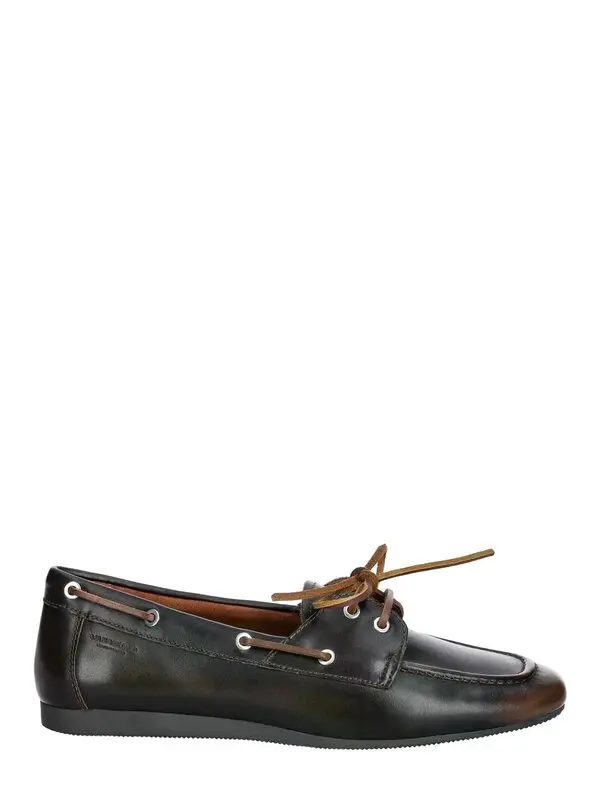 VAGABOND SHOEMAKERS Hillary Leather Lace-up Loafers - Brown