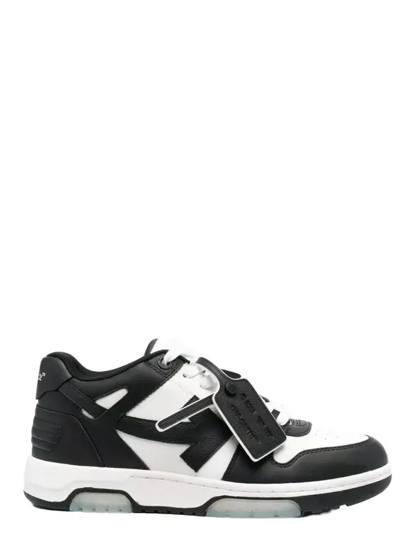 Off-White Out Of Office Arrow-detail Leather Low-top Sneakers - Black