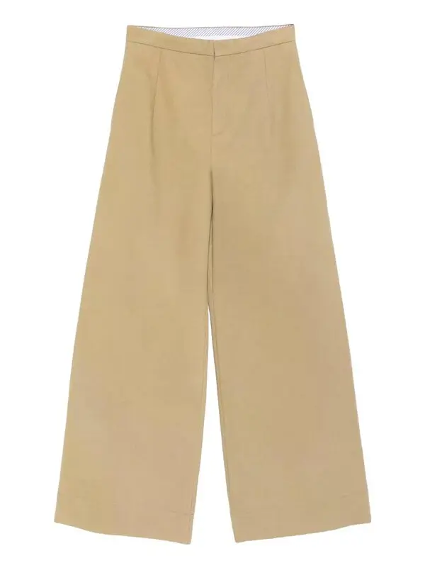 MAISON JEJIA Pleated-front Wide-leg Trousers - Neutrals