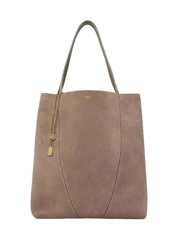 Chloé Spin Large Chain-embellished Tote Bag - Neutrals