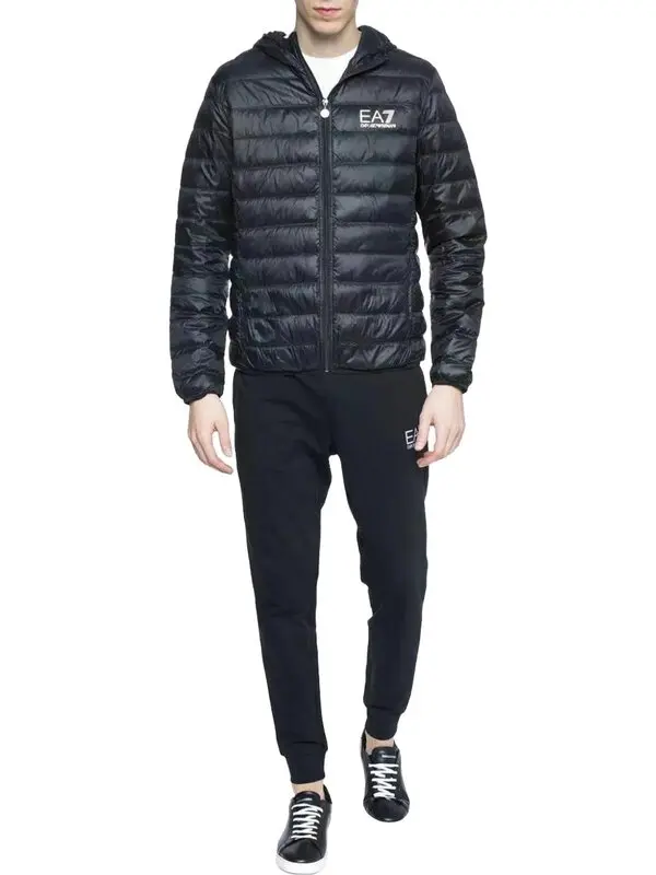 EA7 Quilted Zip Jacket - Blue