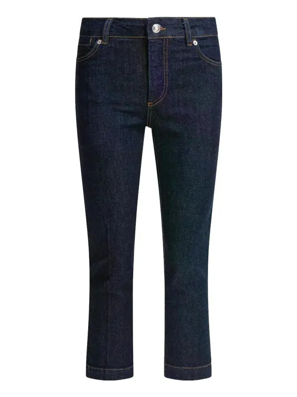 Sportmax Logo-patch Patch-pocket Jeans - Blue