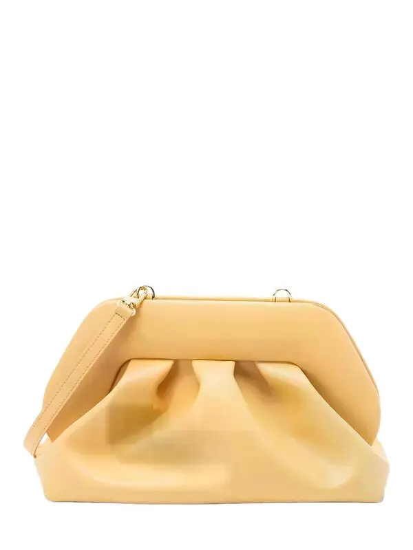 THEMOIRE Tia Gathered Clutch Bag - Yellow