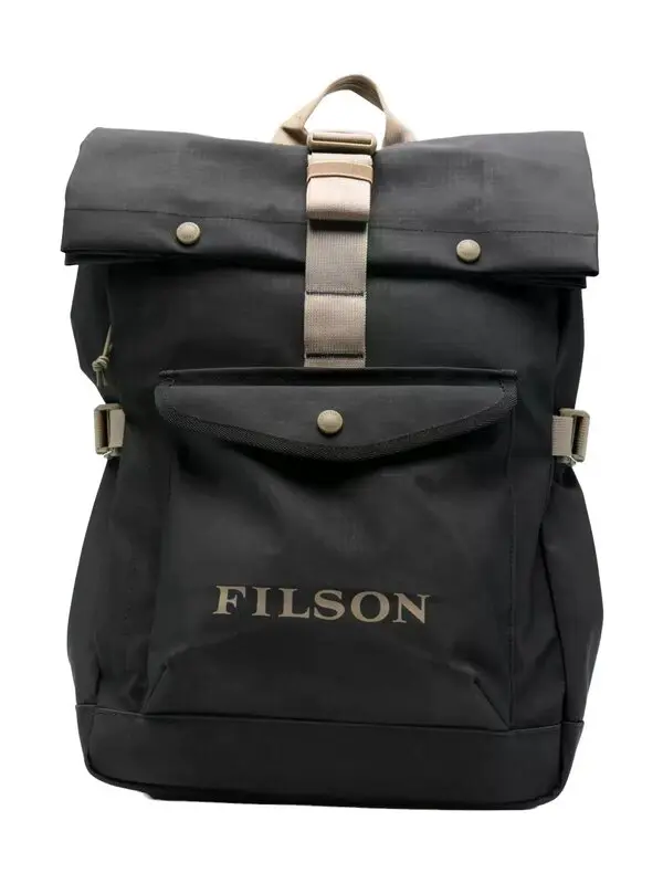 Filson Scout Roll-top Buckle Backpack - Black