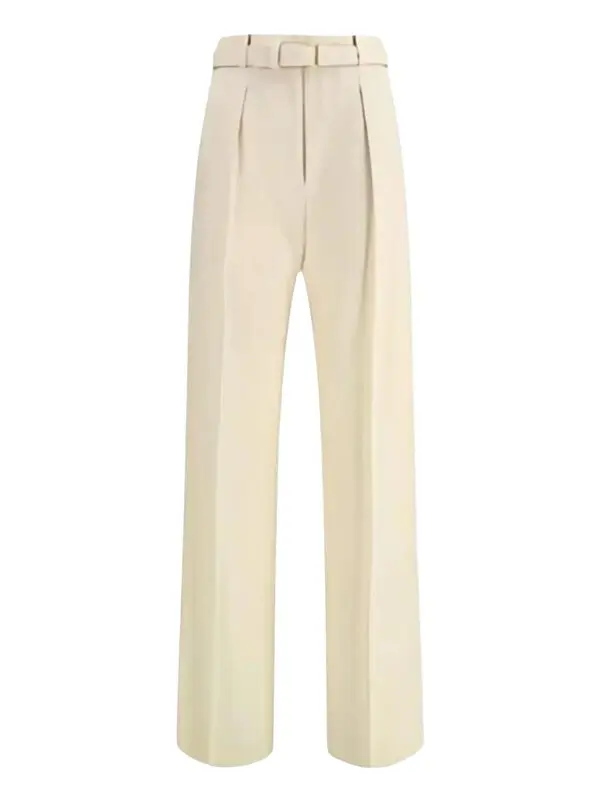 Loro Piana Edward Belted Trousers - Neutrals