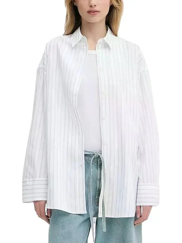 SAMSOE SAMSOE Samarika Pinstripe Shirt - White