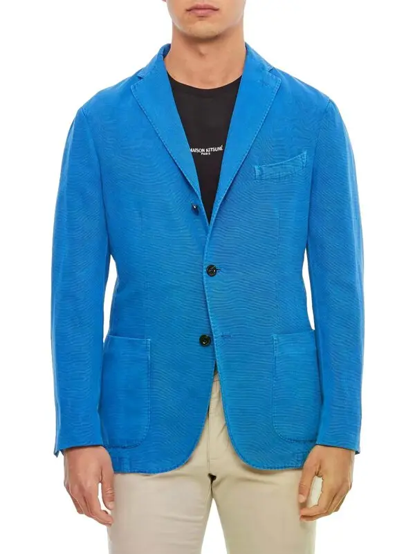 Boglioli Notched-lapel Single-breasted Blazer - Blue